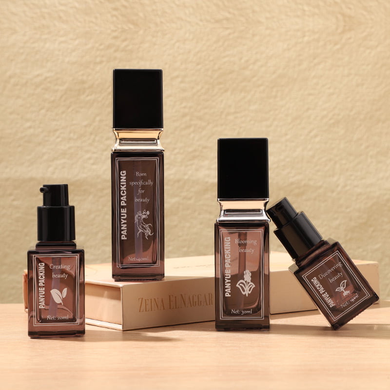 Elegant Glass Bottle Packaging for Cosmetics Products - Custom Cosmetic ...