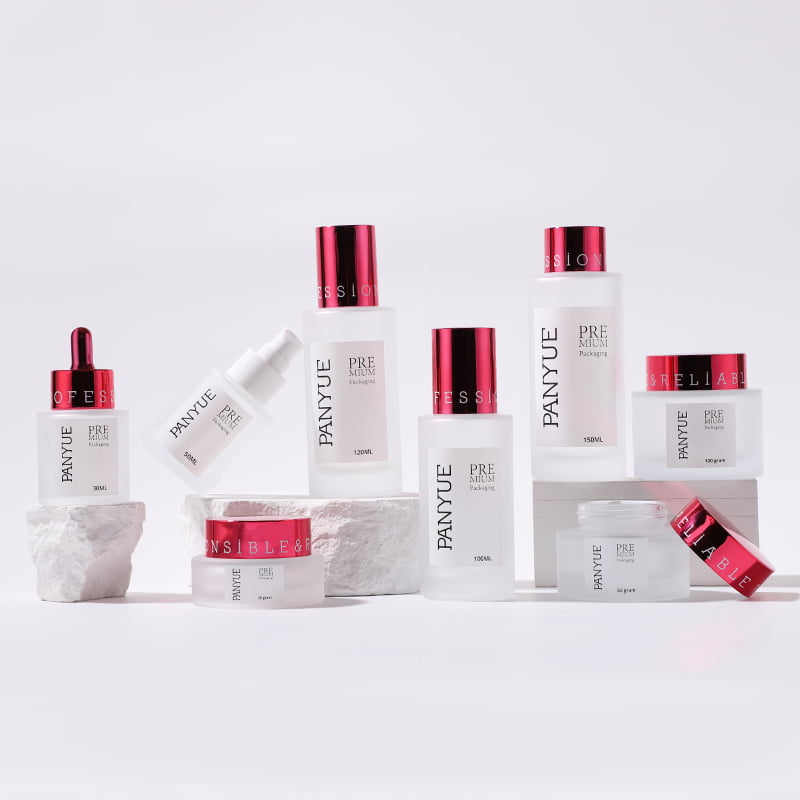30ml-150ml Luxury Frosted Cosmetic Pump Bottle - Custom Cosmetic ...